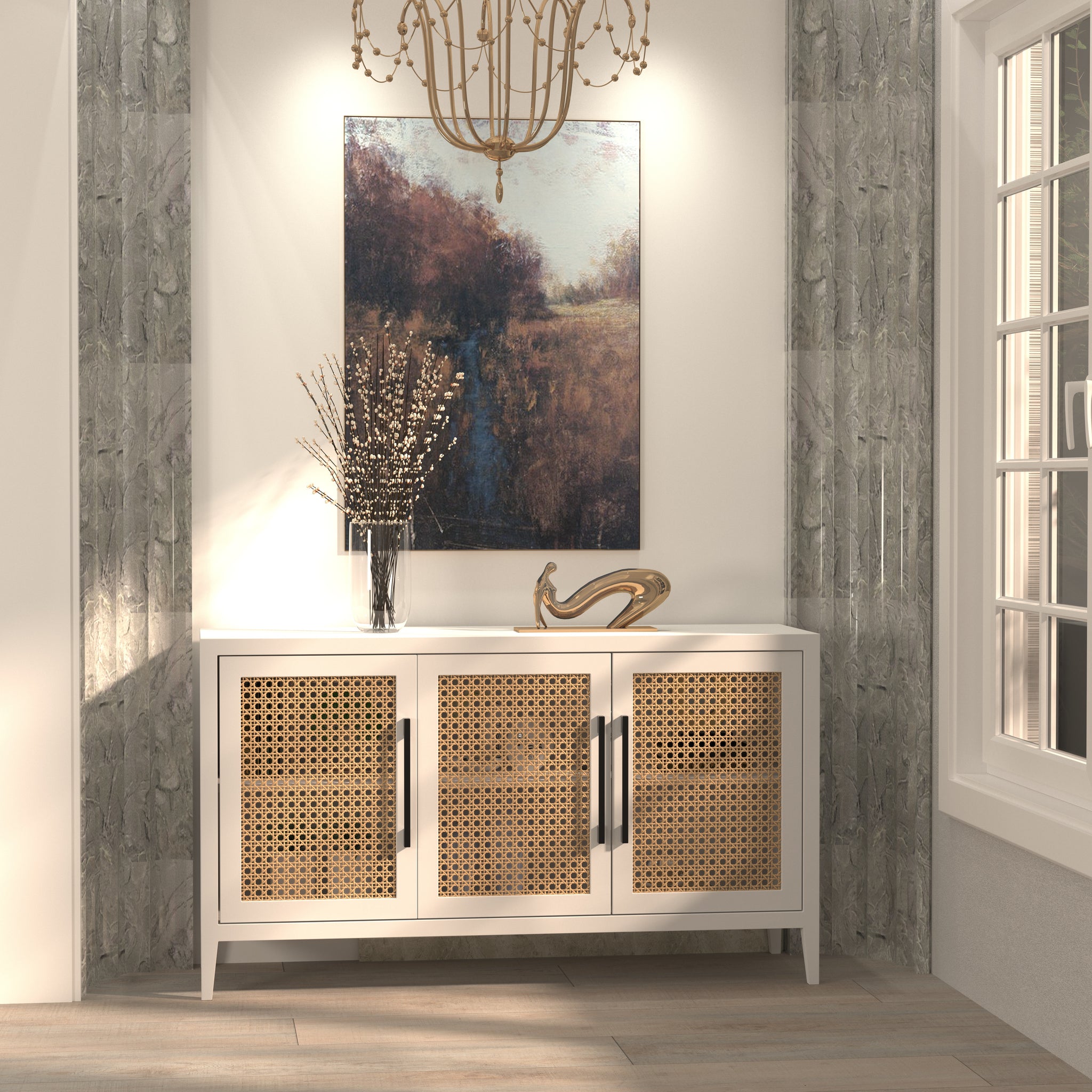 Florence Cane Panel Sideboard