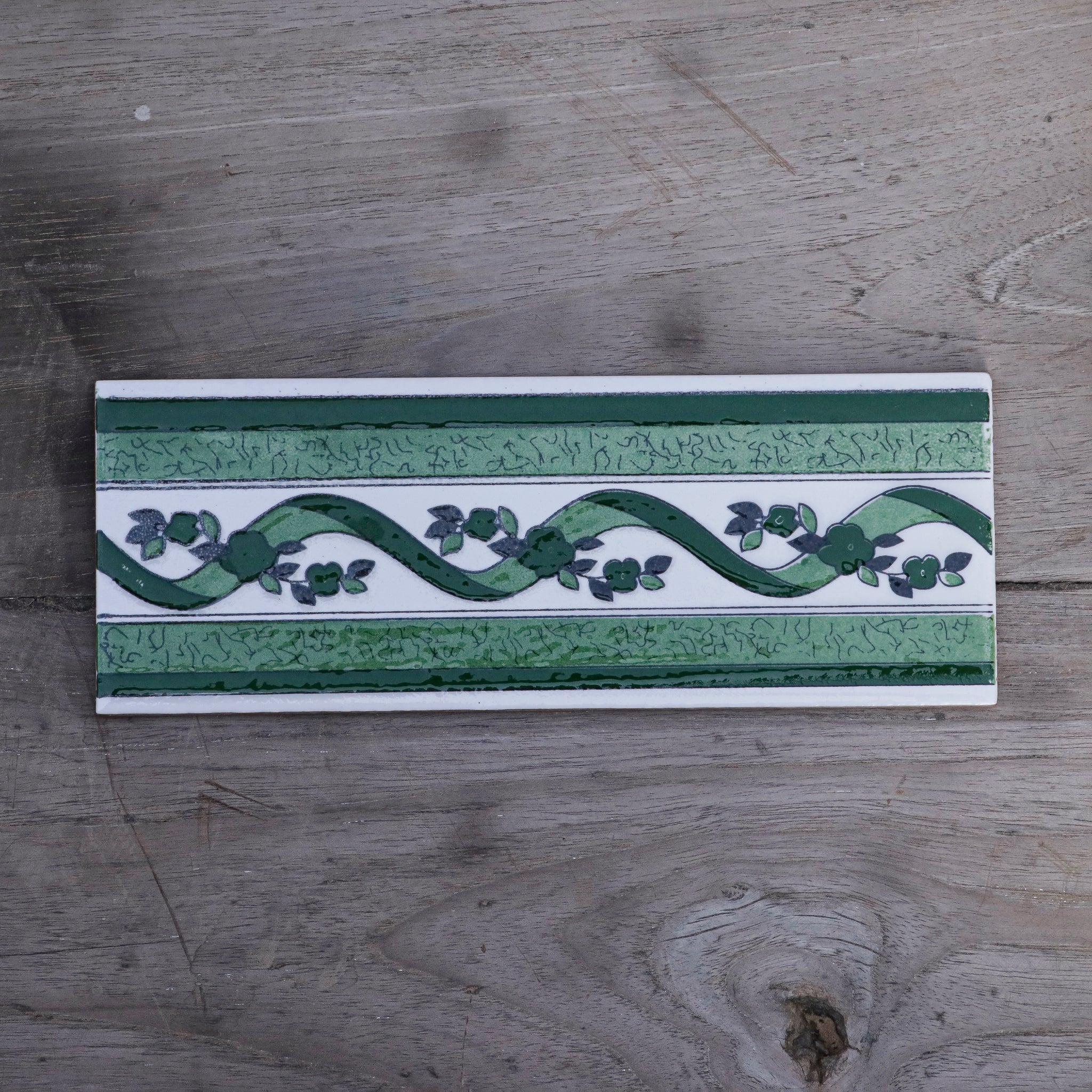 Garden Grass Green Designed Ceramic Tile