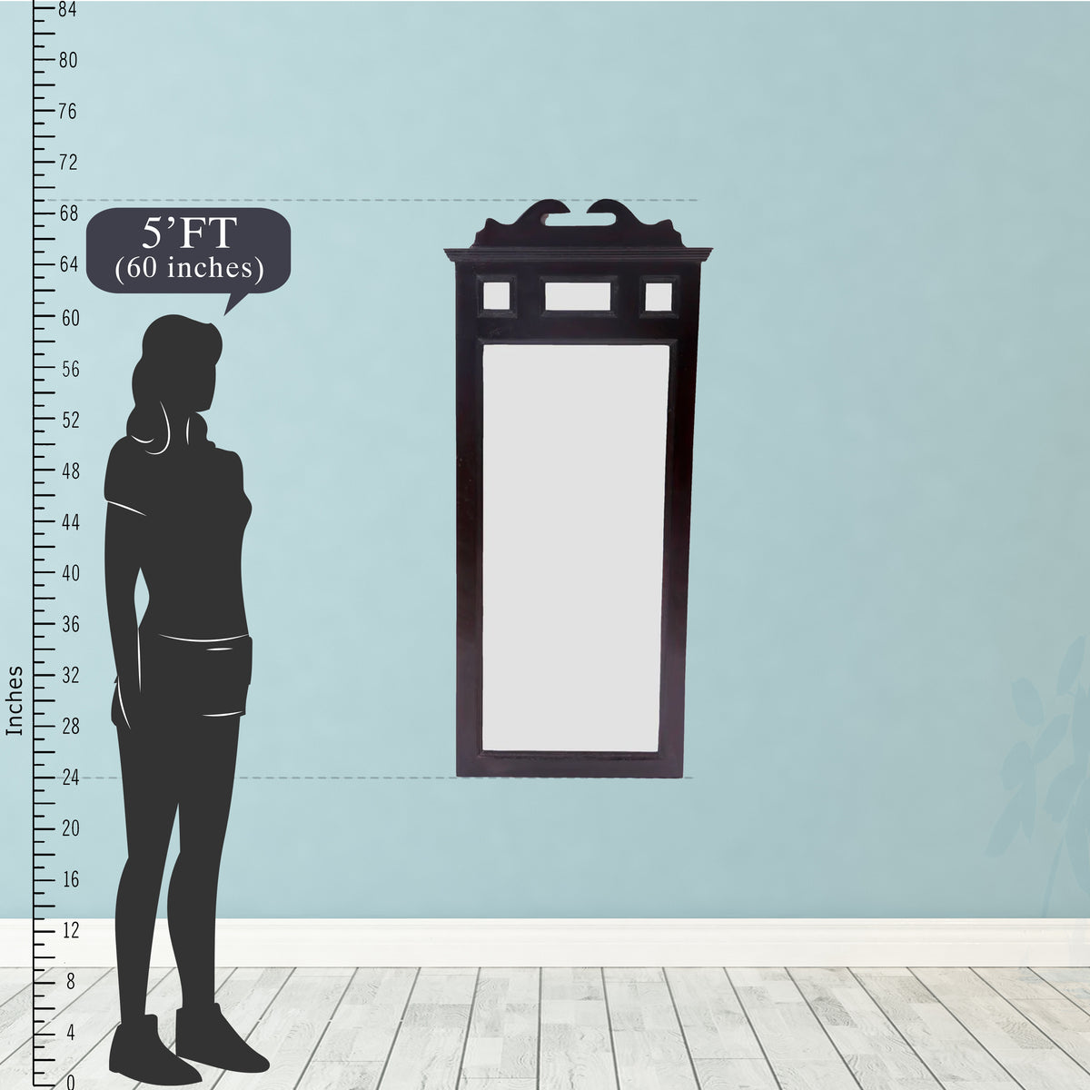 Traditionally designed Long Height Mirror