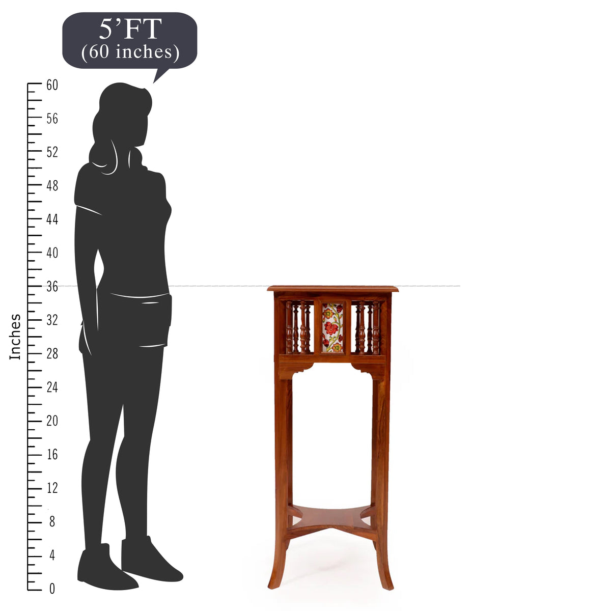 Elegant Wide-End Tiled Table | Premium Design and Versatility