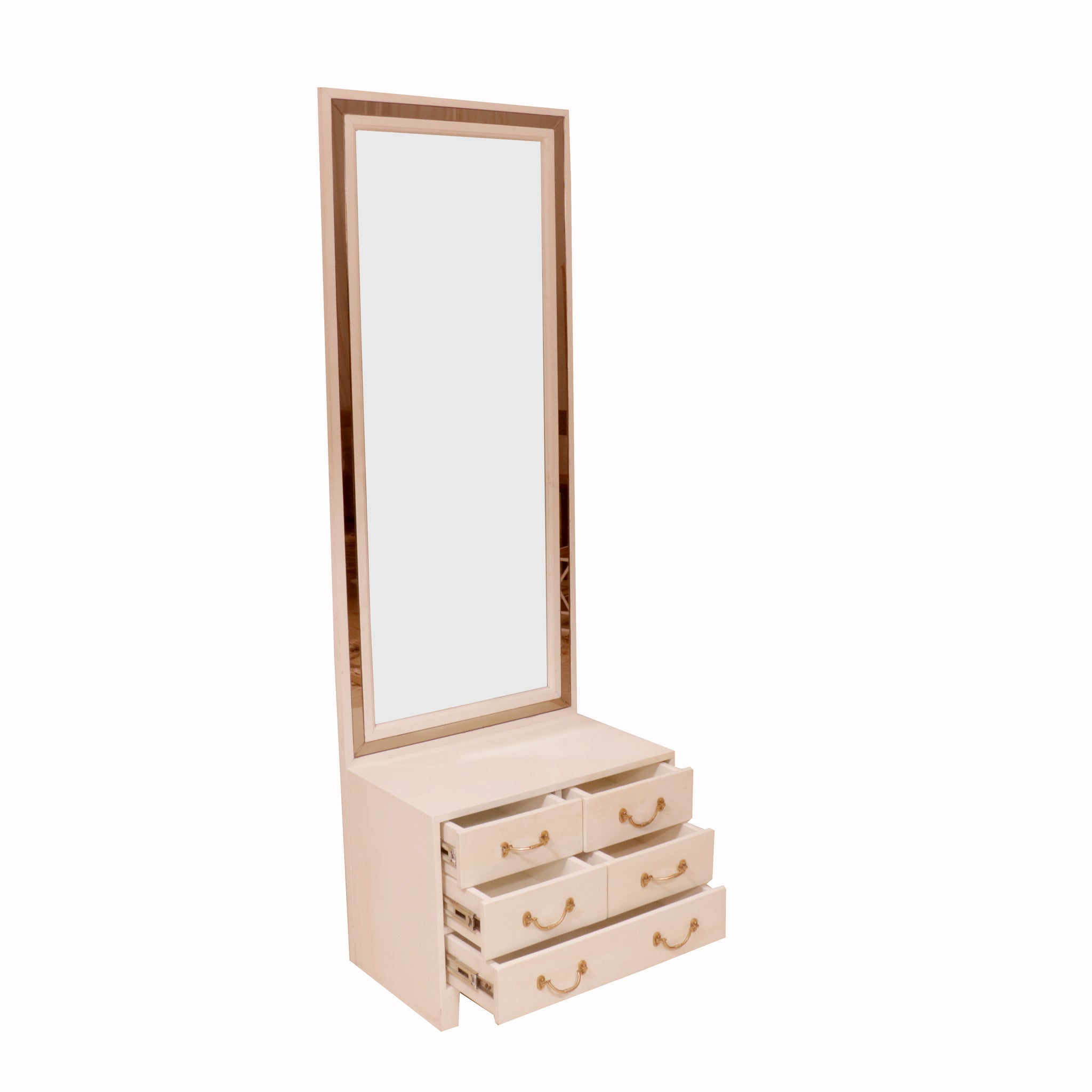Elegance and Functionality Combined: White Mirror with Drawers | Shop Now!